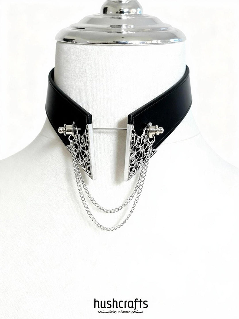 Signature Leather Day Collar | Premium Handcrafted Pieces by HushCrafts ...