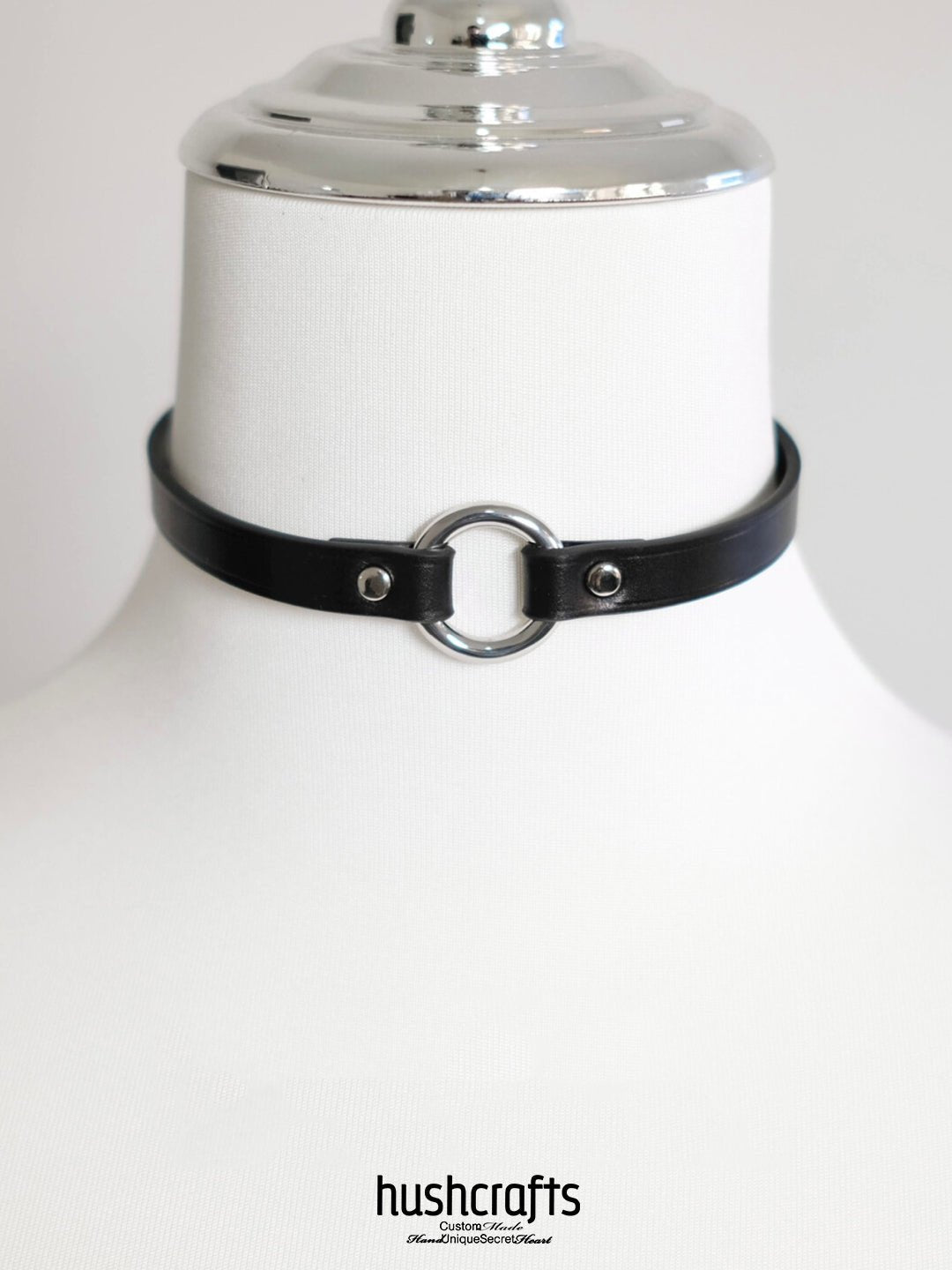 O Ring Leather Day Collar | Adjustable Full-Grain Cowhide Collar by ...