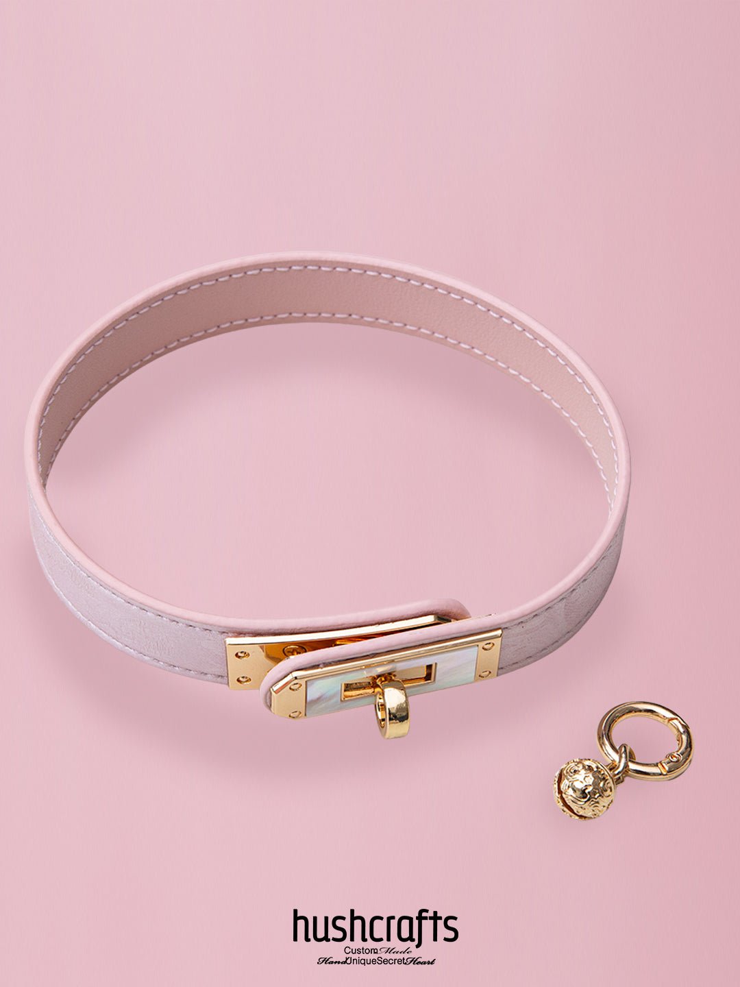 Kelly Buckle Choker with Shell Detail & Bell | Elegant Playful Jewelry ...