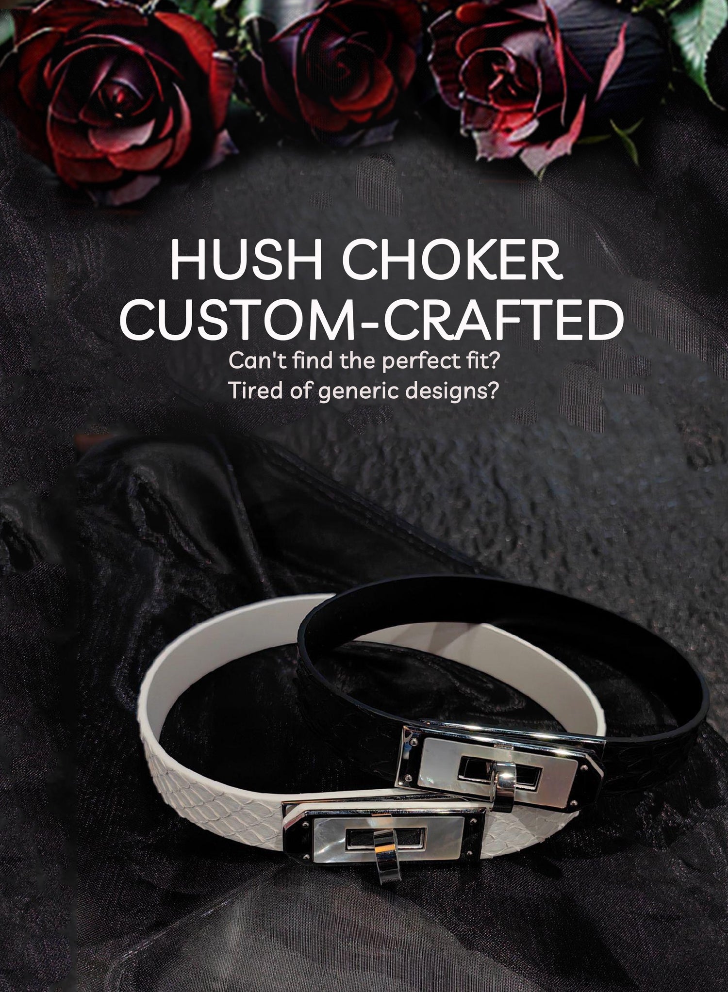 Luxury Leather Choker Shop-Buy handmade leather choker | Hushcrafts